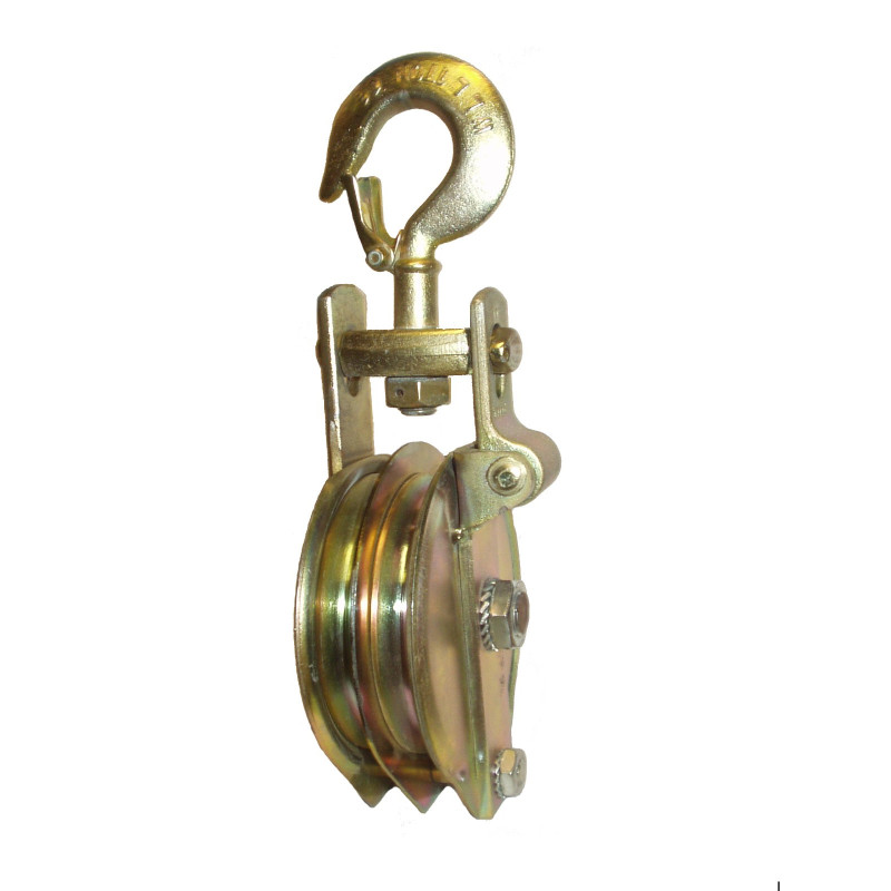 Double sheave snatch block "European model" WLL 1000 to 5000 kg