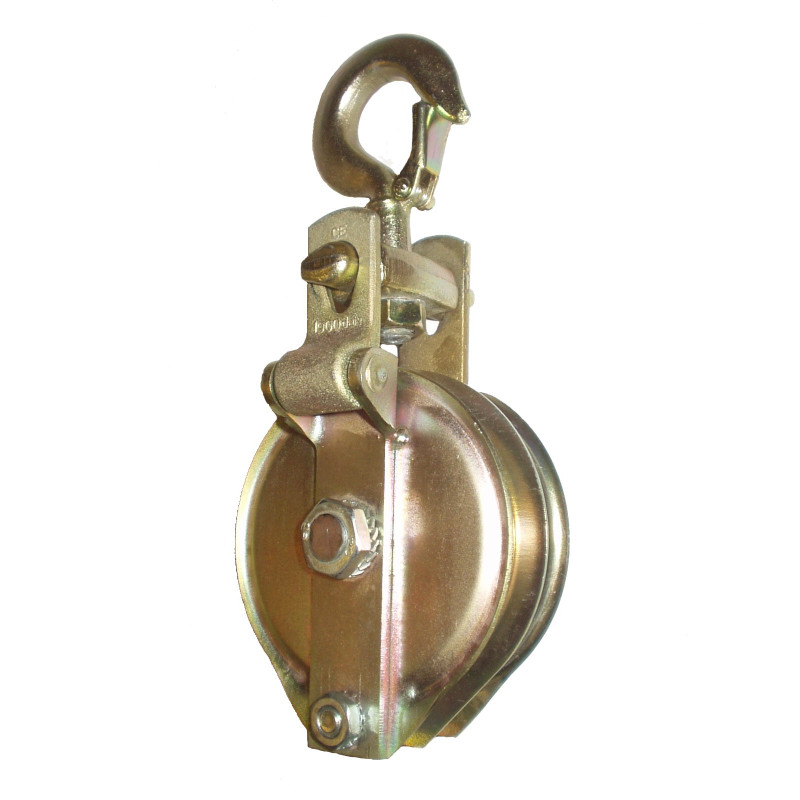 Double sheave snatch block "European model" WLL 1000 to 5000 kg